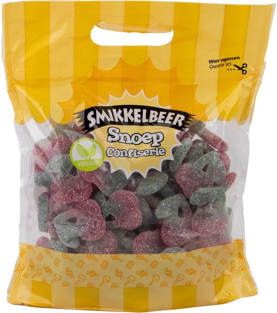 Smikkelbeer - Zure Kersen Snoep - 1 Kilo XL ZAK | bol