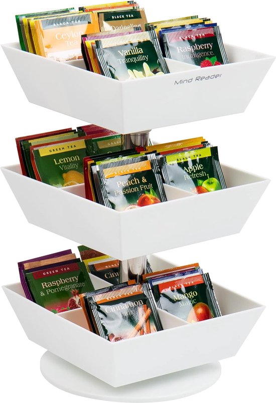 Anchor Collection Thee- en Kruidencarrousel, 3 niveaus, 12 vakken,... | bol