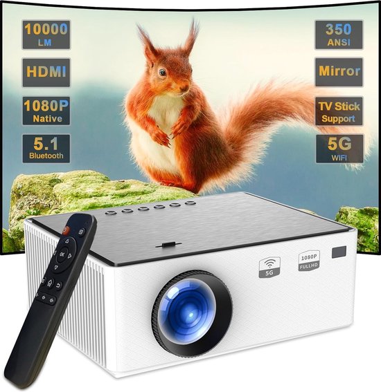 Mini Beamer - Streamen vanaf je telefoon - Input tot 4K - Bluetooth ...
