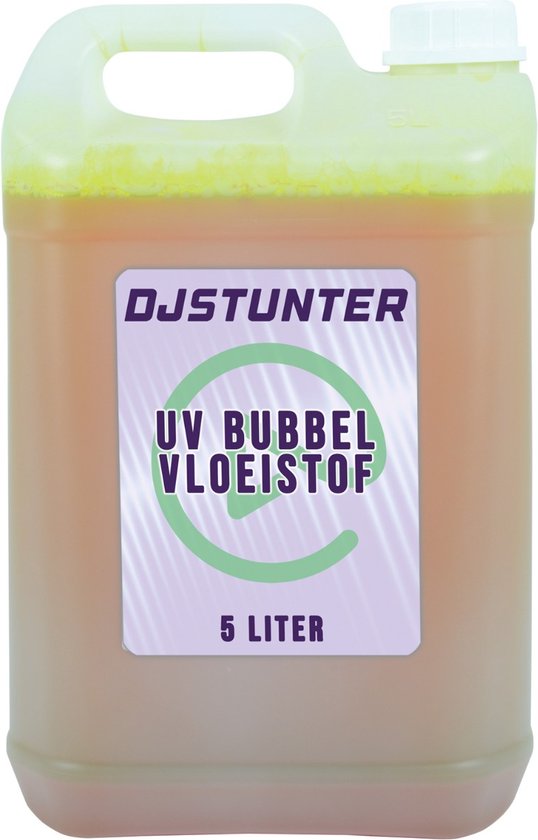 Dj Stunter bellenblaas vloeistof met UV effect 5 liter | bol