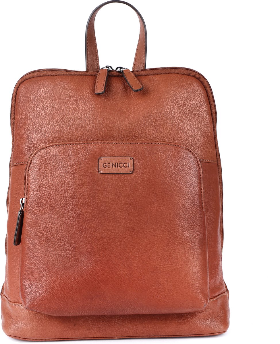 Genicci Berlin Rugzak Jordan Cognac | bol.