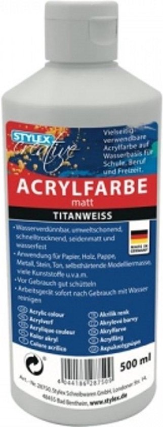 ACRYLVERF 500ML WIT | bol