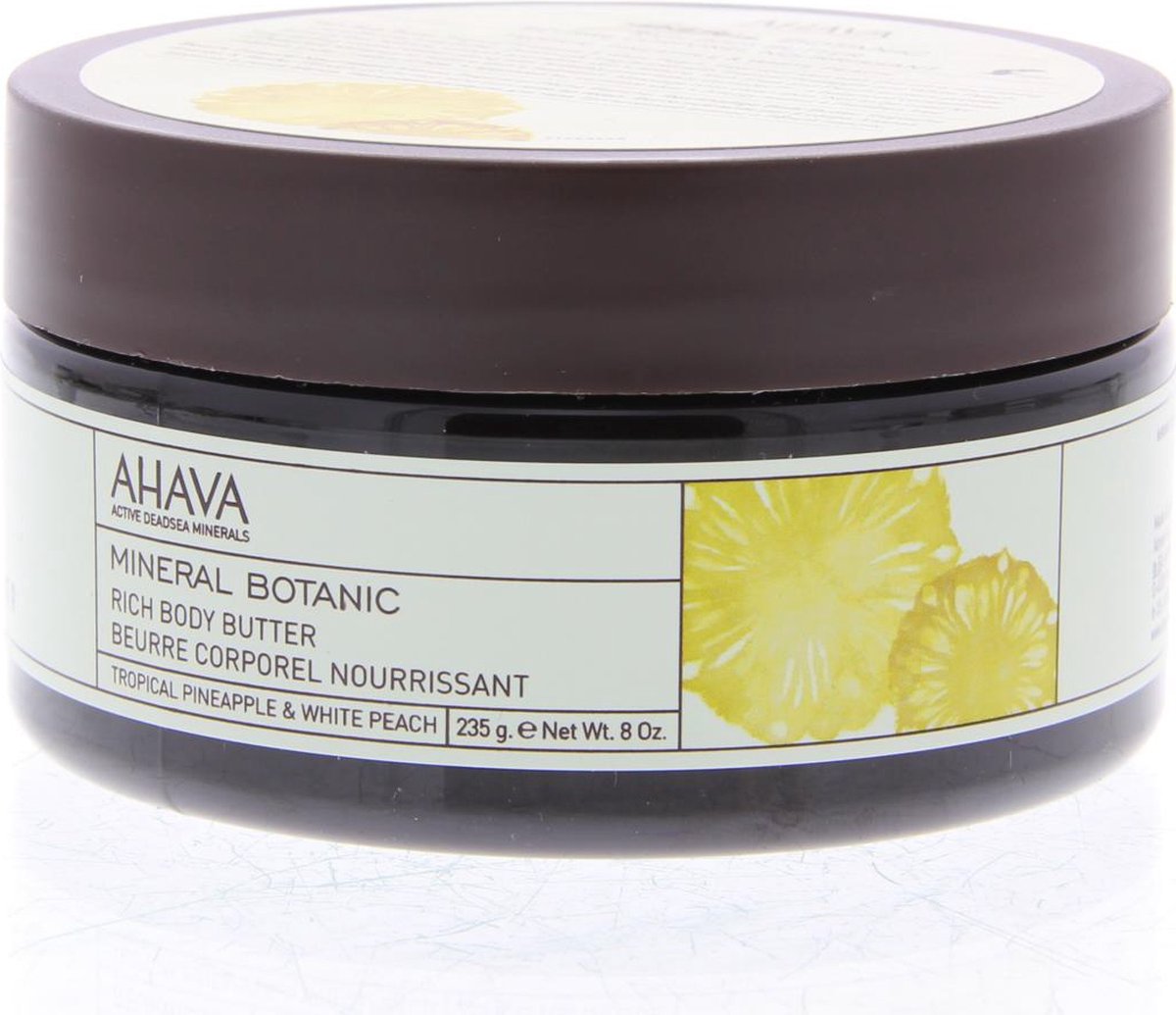 AHAVA Beurre Corporel Minéral Botanic Riche Ananas Tropical & Peach ...