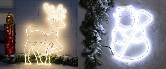 Star-Max LED Neon Figuur Sneeuwman | bol.com