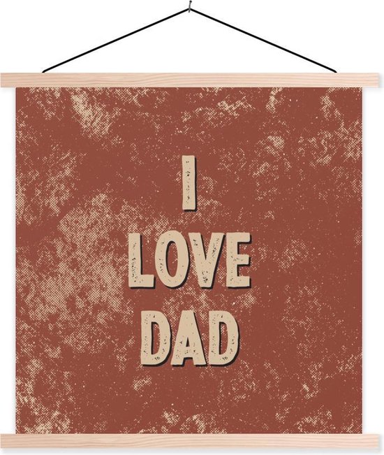 Posterhanger incl. Poster - Schoolplaat - Vaderdag - I love dad - Papa ...