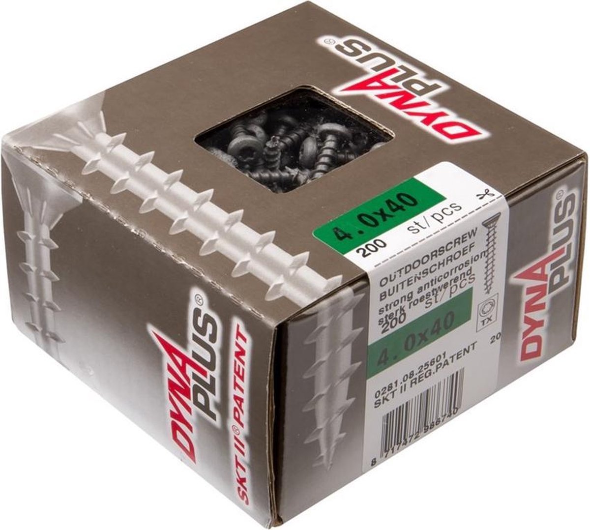 DynaPlus 0281.08.41901 Unischroef - Platkop - Voldraad - Outdoor - TX25 ...