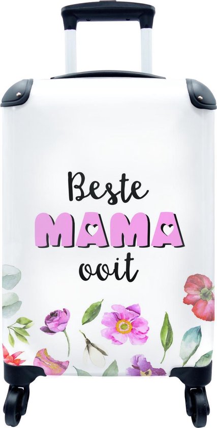 Valise - Cadeau Fête des Mères - Meilleure Maman Jamais - Fleurs ...