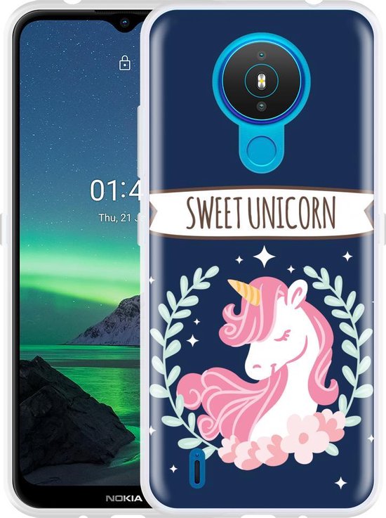 Nokia 1.4 Hoesje Sweet Unicorn - Designed by Cazy | bol.com