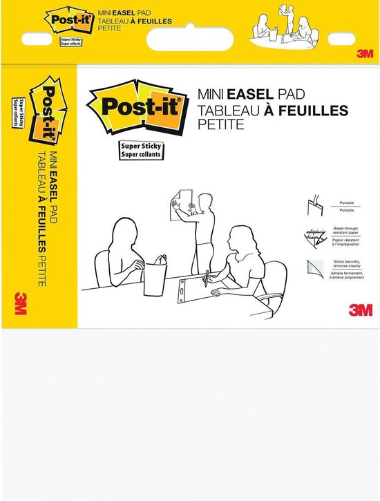Mini tableau de réunion Post-it , pi 45,7 cm x 38,1 cm, vierge | bol.com