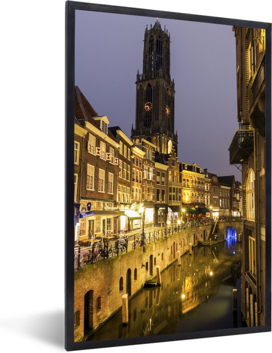 Fotolijst incl. Poster - Utrecht - Water - Licht - 40x60 cm ...