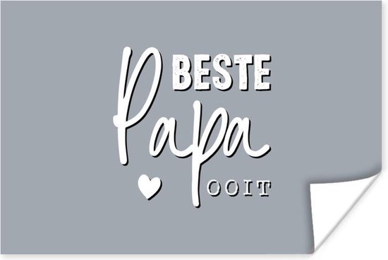 Poster Cadeau vader - Vaderdag - Quote - Beste papa ooit - Spreuken ...