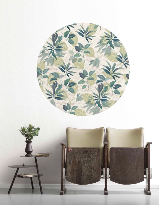 Fotobehang - Leni 125x125cm - Rond - Vliesbehang - Zelfklevend | bol