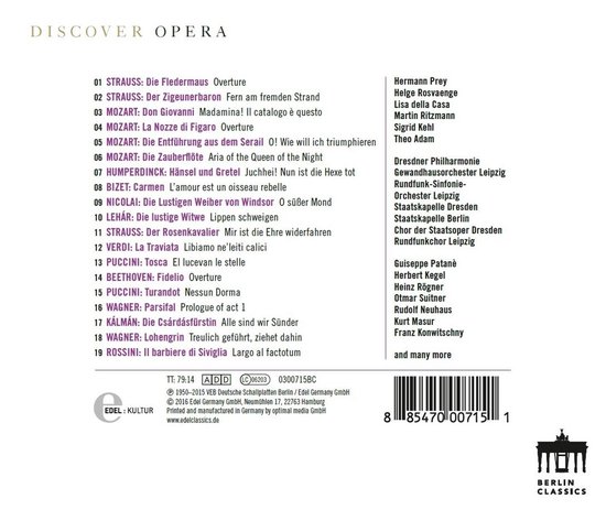 Various Artists - Discover Opera (CD), various artists | Muziek | bol