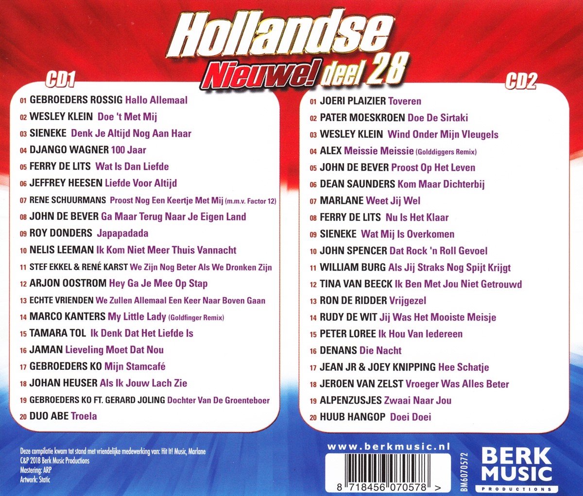 Various Artists - Hollandse Nieuwe Deel 28 (2 CD), various artists | CD (album) | Muziek | bol