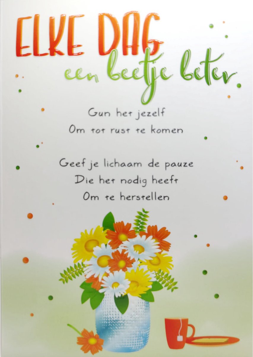 Kaart - Intense - Elke dag een beetje beter - TE052-B | bol.com