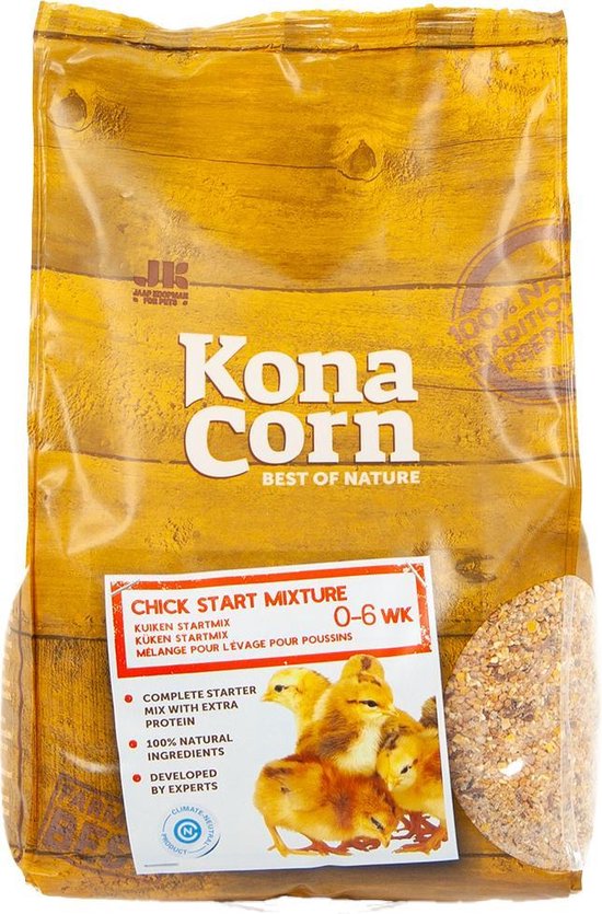 Konacorn Kuiken Start Mix (0-6 Weken) | 1,8 kg Pluimveevoer | bol