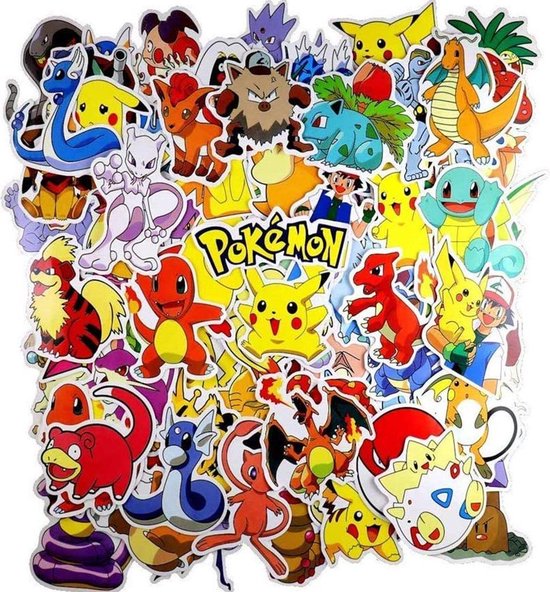 Pok√©mon Stickers -Altouter Pokemon Stickers 80 Stuks Anime Stickers ...