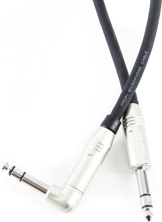 MUSIC STORE Stereo Jack Cable 1.5m 1x angled - Stereo Patchkabel | bol