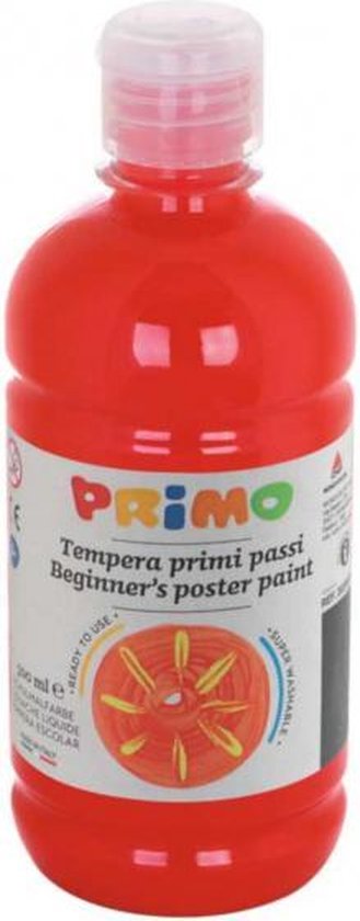 plakkaatverf Tempera 500 ml vermiljoen | bol.com