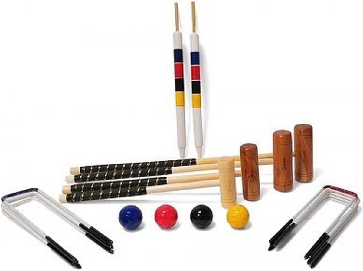 Familie Croquet set, 4-persoons Sterke Croquet tas Klasse en Geweldig ...