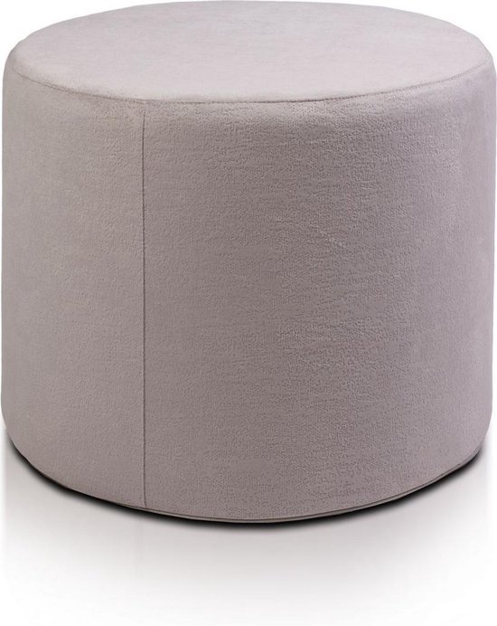 Poef - imperia - pluche - vintage beige - 43cm x 53cm | bol.com