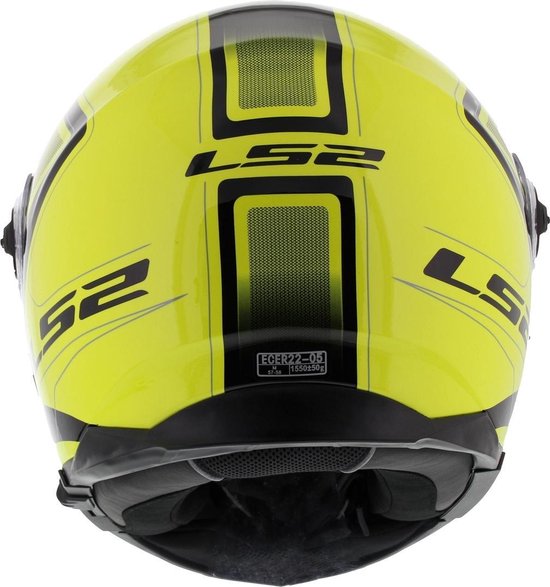LS2 FF325 Strobe Civik Hi-Vis systeemhelm - Motorhelm - Geel - Maat XS ...