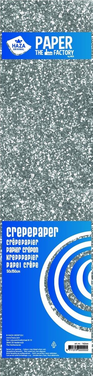 Haza Original Crêpepapier The Factory 150 X 50 Cm Zilver Per Vel | bol.com