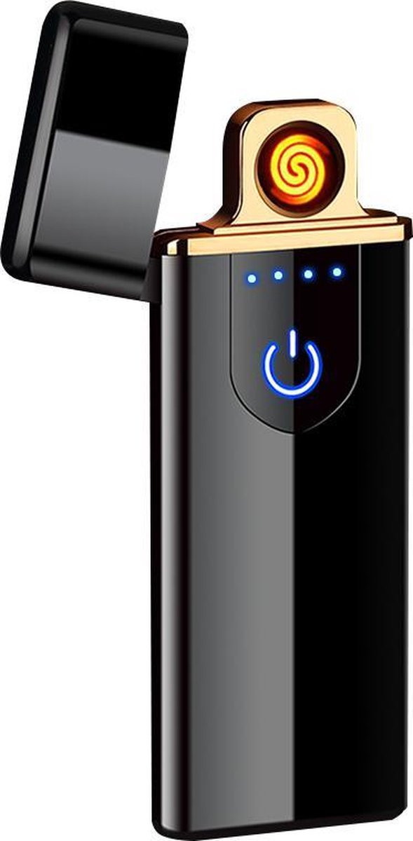 Elektrische aansteker usb oplaadbaar windproof touchscreen met ...