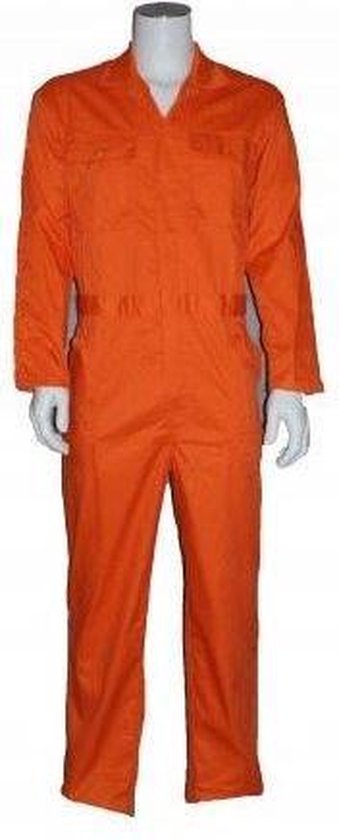 Overall polyester/katoen oranje maat 46 | bol