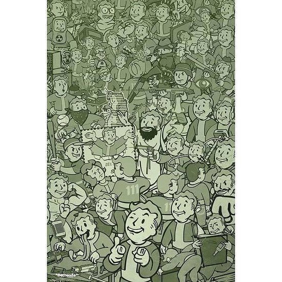 Fallout Maxi Poster Vault Boy Compilation | bol.com