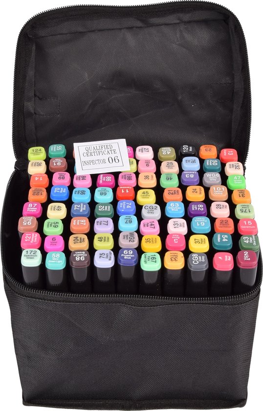 Twinmarkers 80 Dubbelzijdige Dual Tip Markers | 15.5cm Hoog | Ideaal ...