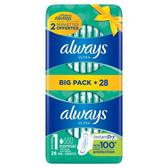 Always Maandverband Ultra Normal Plus Bigpack 28 Stuks | bol
