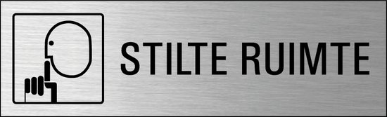Stilte ruimte deurbordje met zelfklevende strip | bol