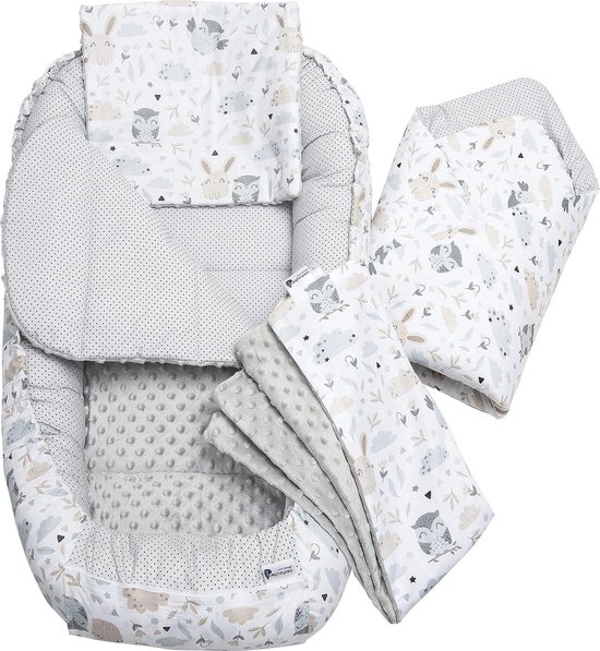 5-Piece Baby Nest Set 100x60x15 Removable Insert Bed Cuddle Nest Baby ...