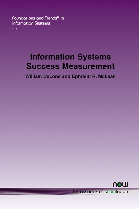 Foundations and Trends® in Information Systems- Information Systems Success... | bol