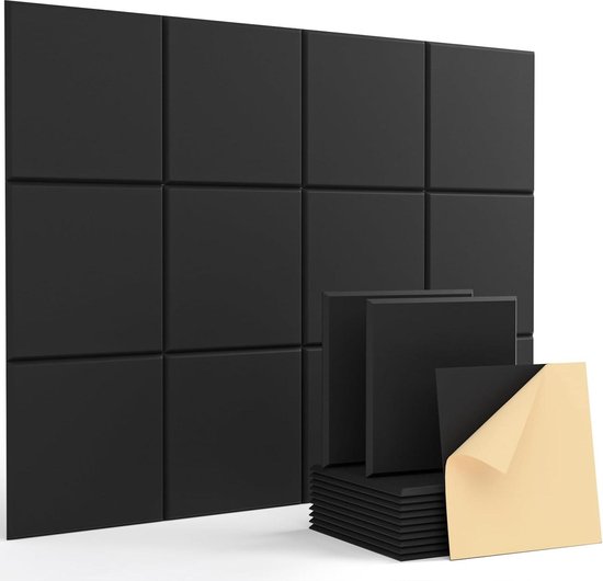 Zelfklevende Akoestische Panelen - Geluidsisolatie Muur - Hoge ...