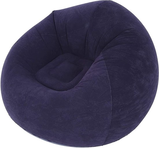 Opblaasbare bank stoel zitzak voor tuin lounge - vlokken pvc - camping ...