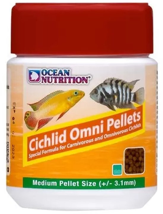 Ocean nutrition cichlid omni pellets medium 200g | bol