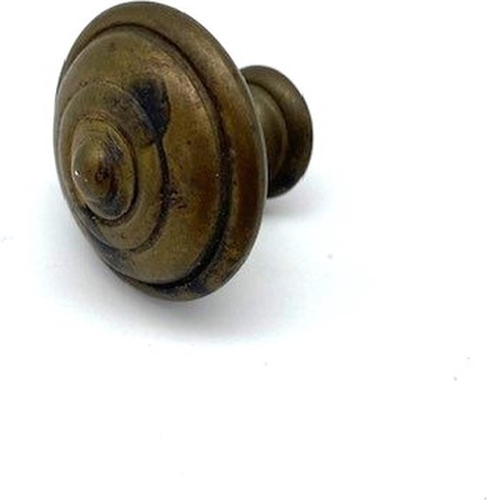 Knop Messing Antiek rond ‘Epoque’ 30mm | bol