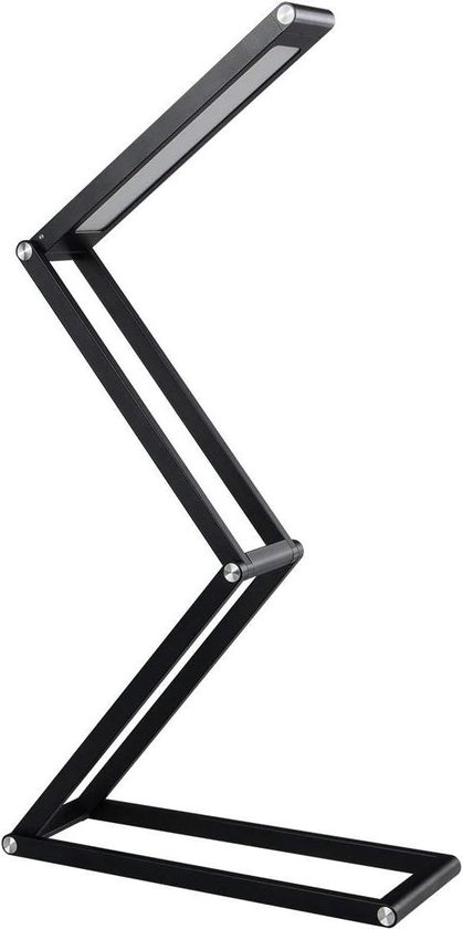 LED aluminium bureaulamp dimbaar-opvouwbaar daglicht lamp-zwart | bol