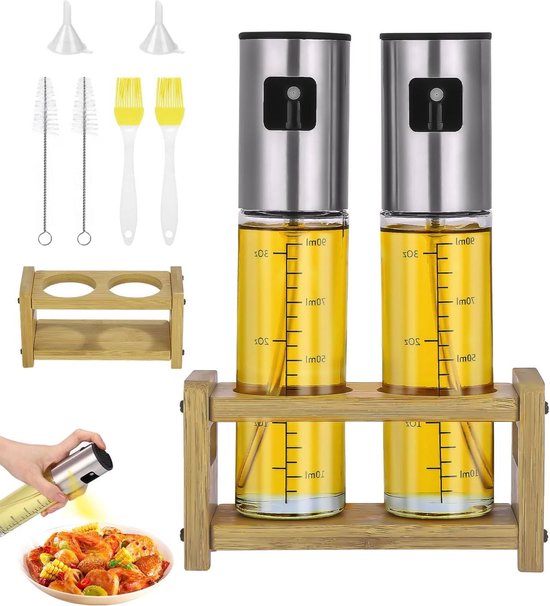 Oliesproeiers Set - 100 ml Spijsolie en Azijn Dispenser - Spuitfles ...