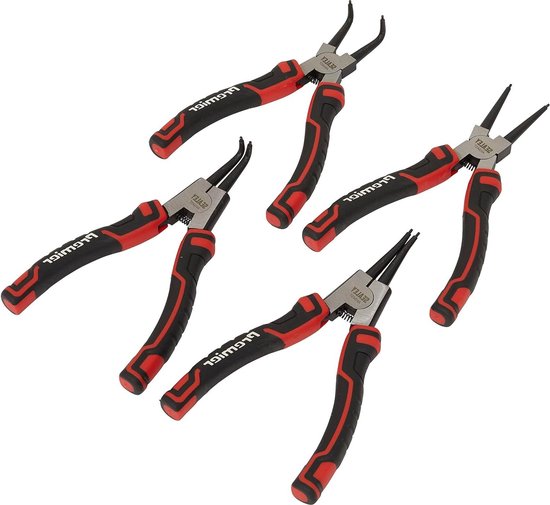 4st 180mm Circlip Tang Set Zwart - AK8457 | bol