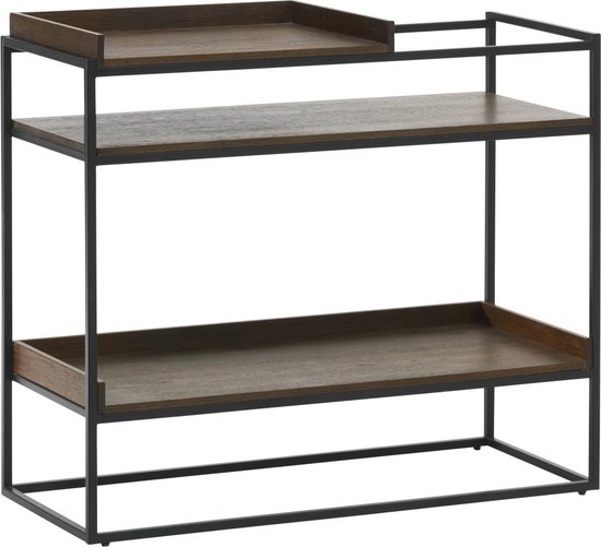 Jonah sidetable 90 cm - donkerbruin | bol