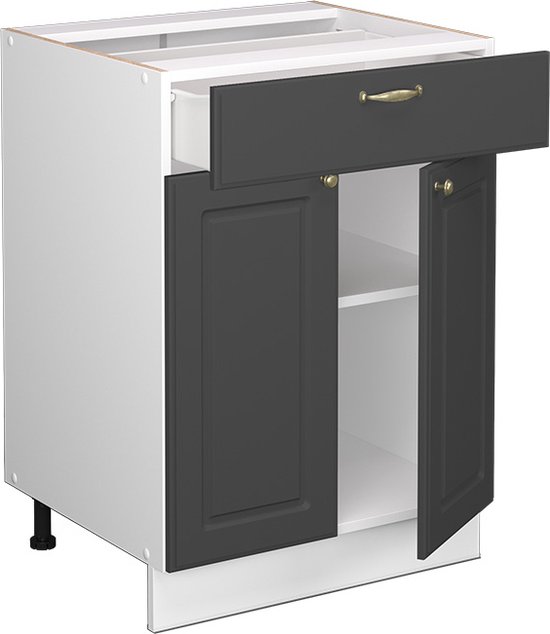 Vicco Fame-Line Badkamerkast – 60 x 82 cm met lade, zonder werkblad ...