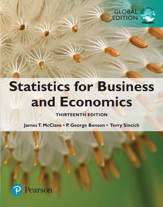 Statistics for Business and Economics, Global Edition | 9781292227085 | James Mcclave... | bol