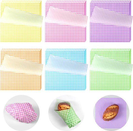 Deli papier vellen - Voedselmand voering - Wax papier - 30x30cm - 240 ...