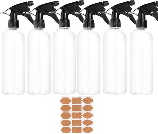 6 stuks spuitflessen 500 ml kunststof spuitflessen lege spuitflessen ...