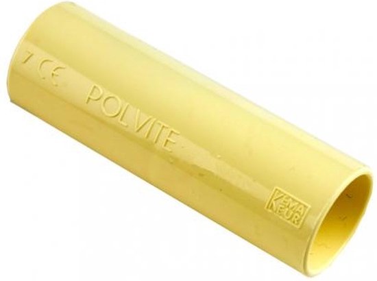 PVC Sok Koppelstuk Geel 19mm | bol