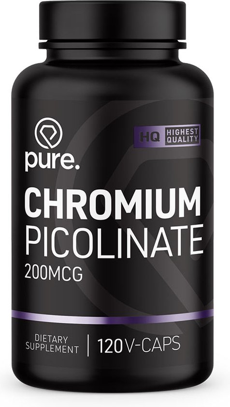 Pure. Chromium Picolinate – 200mcg Chroom - Chroompicolinaat – Mineraal tabletten –... | bol