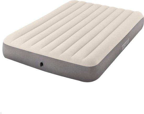 Luchtbed met ingebouwde pomp Dura-Beam-serie enkele hoge Luftbett taupe ...